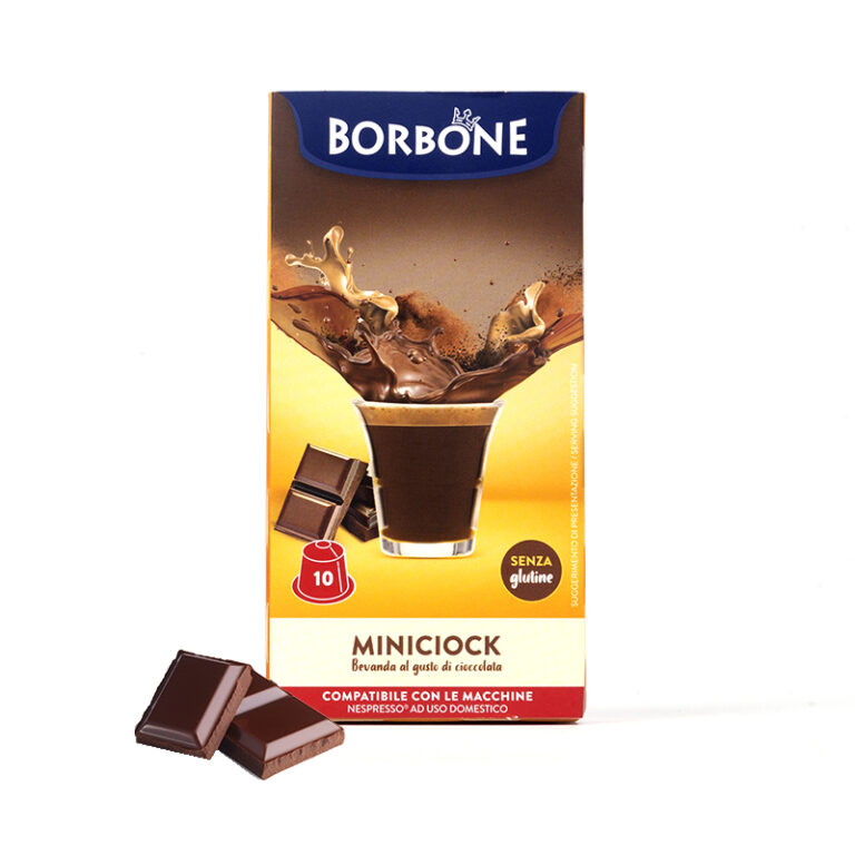 10 Capsules Borbone Pour Boisson Soluble MINICIOCK Saveur Chocolat ...